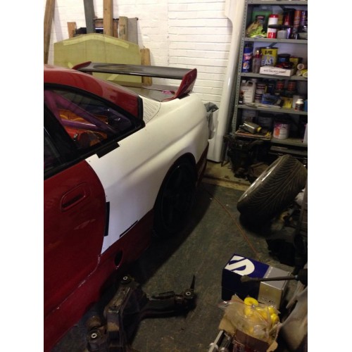 Nissan Skyline R33 GTR FRP Full Rear Quarter Panels for GTS