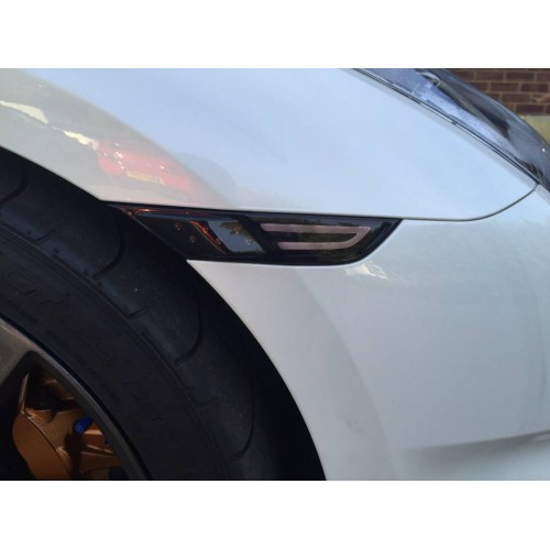 Nissan R35 GTR KR SMOKED Front LED Side Indicators with DRL light