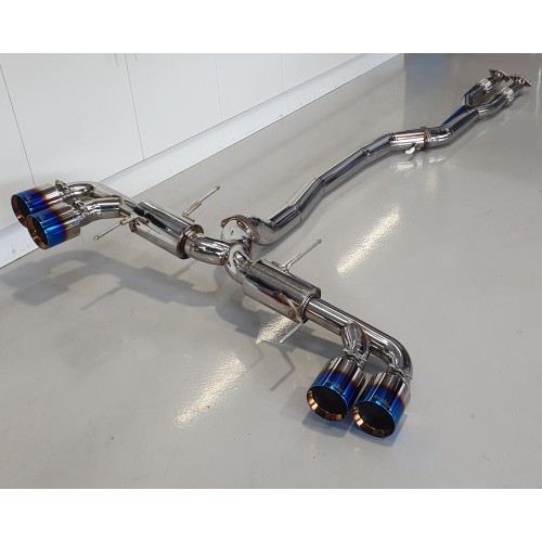 Nissan R35 GTR KR 102mm SUPER STREET Exhaust System with Mega Tail Pipes