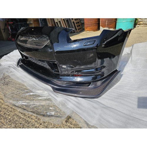Nissan R35 GTR TS 2 Carbon Front Splitter with brake cooling vents